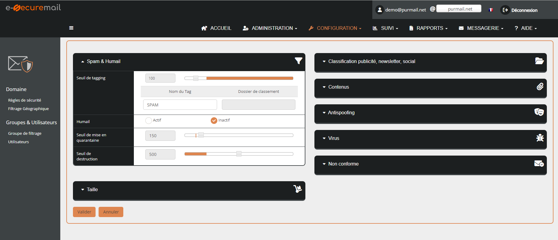 Filtres Antispam : Logiciel pour bloquer les mails indésirables | e-securemail